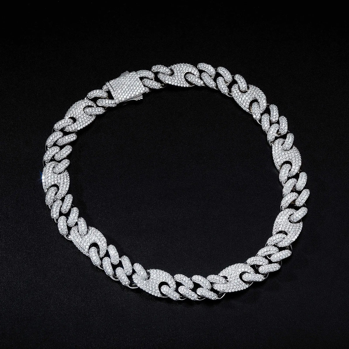 20mm Miami Cuban G-Link Chain in White Gold kaufen