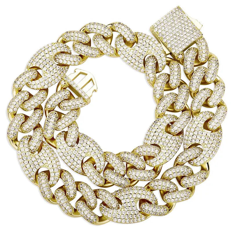 20mm Miami Cuban G-Link Chain in Yellow Gold kaufen