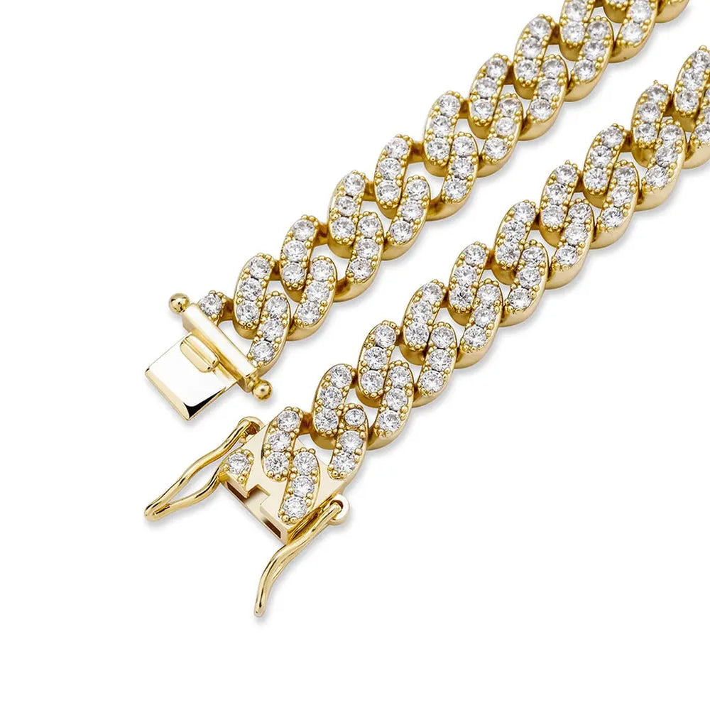 8mm Micro Cuban Link Chain in Yellow Gold kaufen